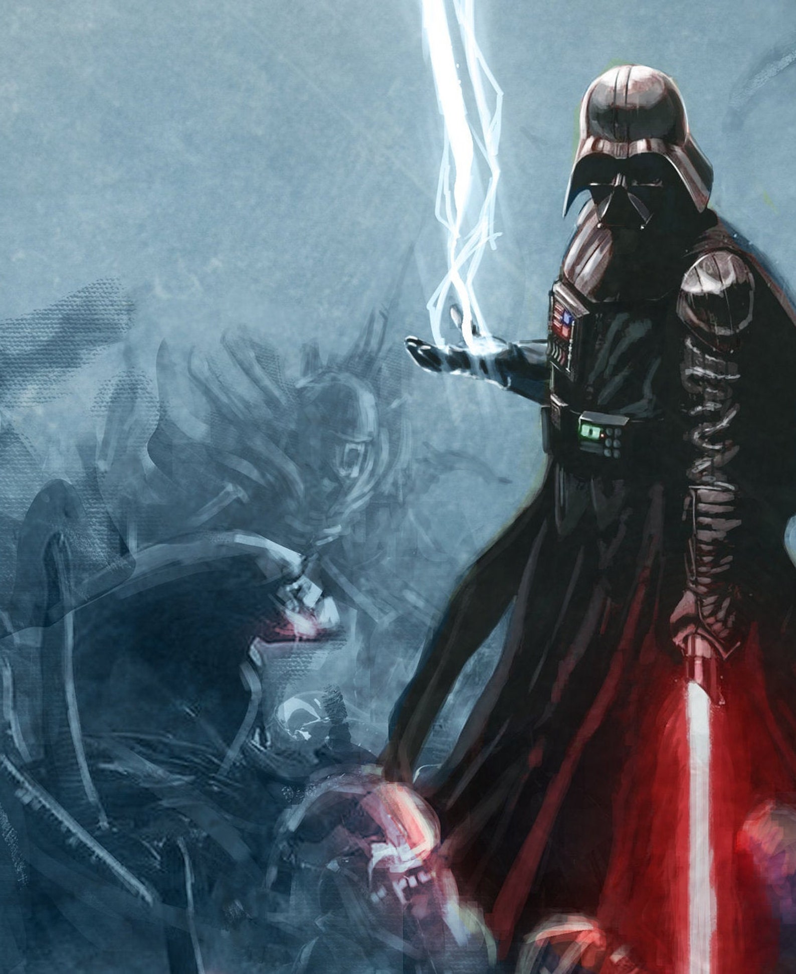 Vader Vs. Aliens - 16x20 Print - Etsy