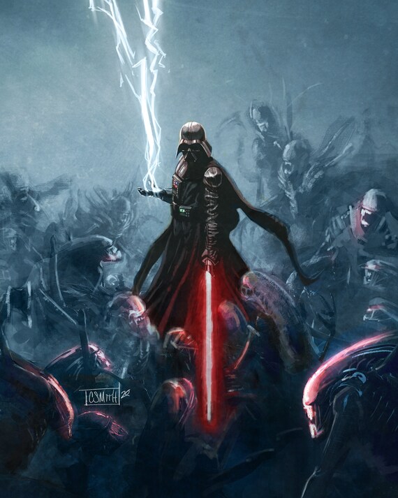 Vader Vs. Aliens 16x20 Print - Etsy