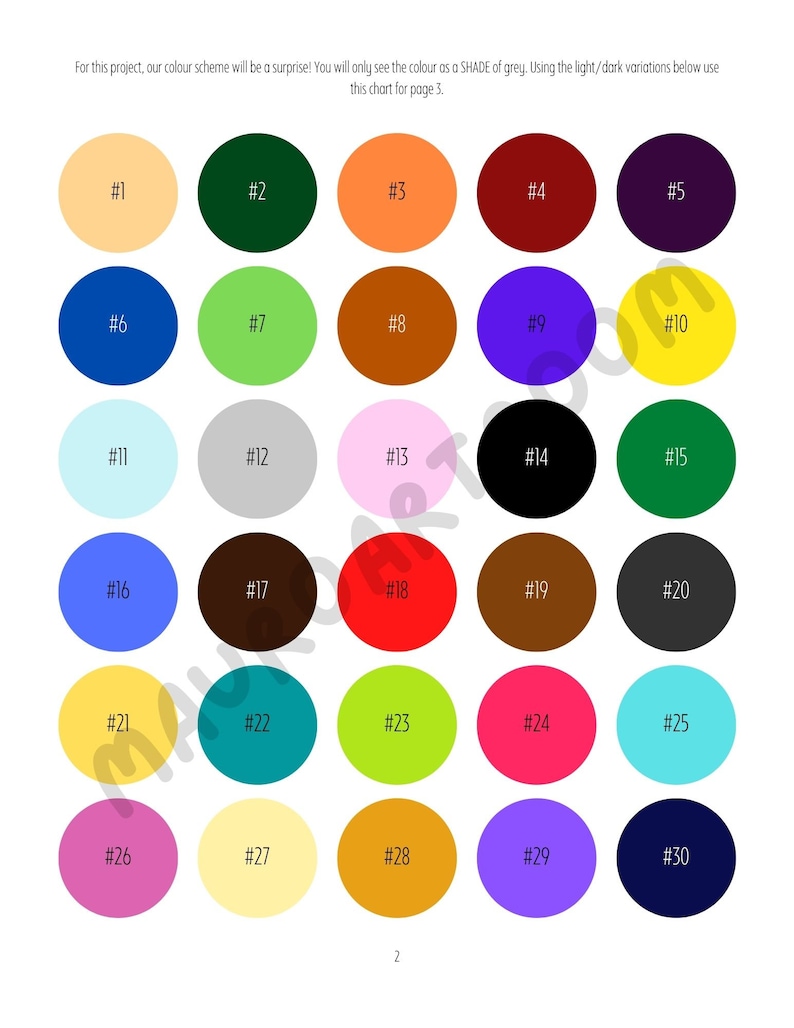 Color Theory Study : Mystery Color Worksheet / Sub Plans / Art - Etsy