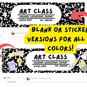 Google Classroom Composition Header - Custom Rainbow Stream Banner ...