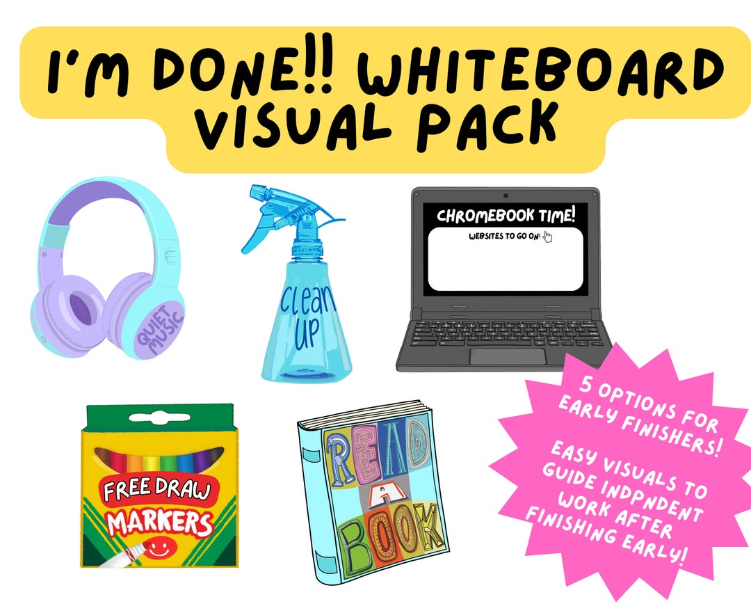 I’m Done!! Early Finisher Visual Bundle Mauroartroom - Etsy