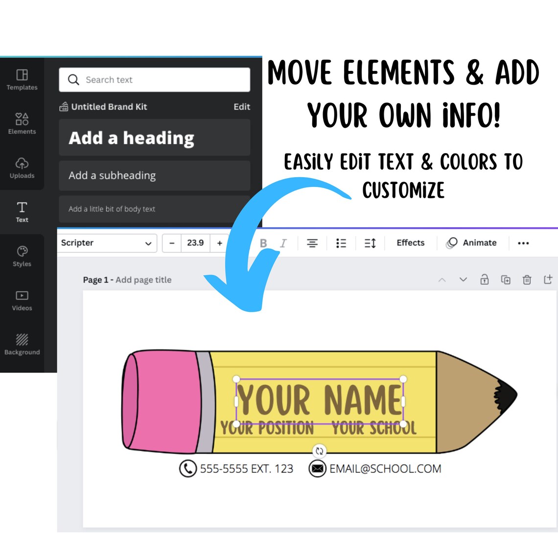 Teacher Email Signature, Email Template for Teachers, Email Signature ...