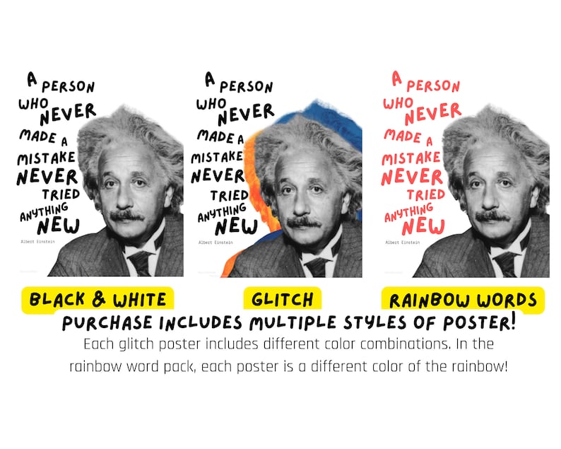 Famous Scientist Quote Poster Pack (6) - Etsy