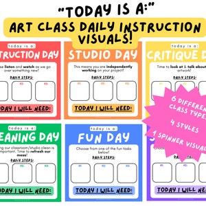 Today is A: Daily Art Visuals Poster Bundle - Mauroartroom - Etsy