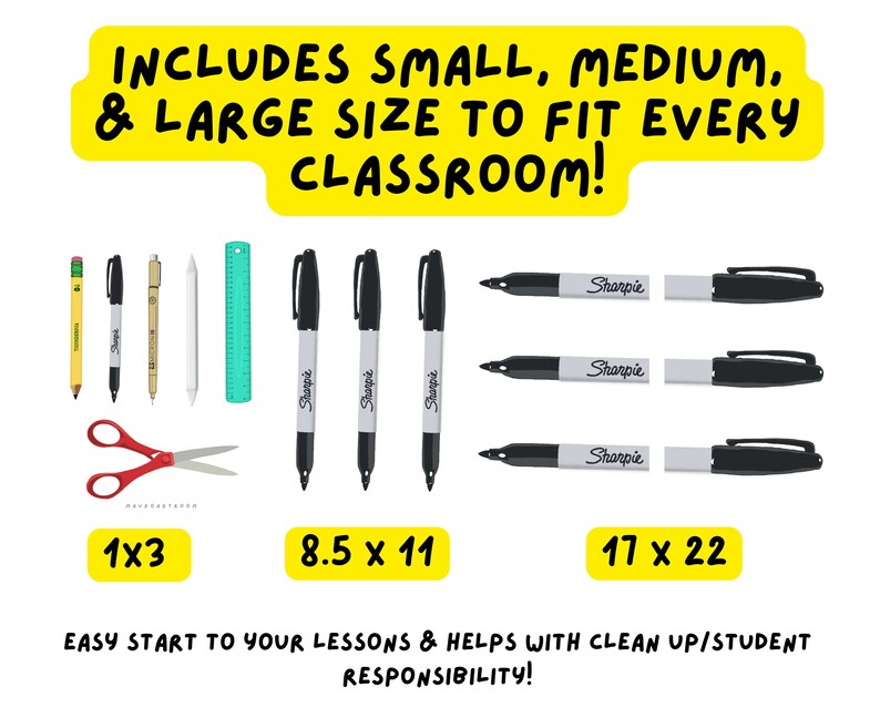 What Do I Need? Classroom Supply Visuals Vol. 1 (basic) Mauroartroom - Etsy