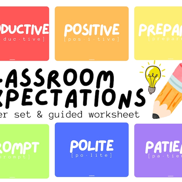 High School Classroom Expectations Poster - Etsy