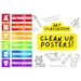 Art Classroom - Artist Clean up Posters - Mauroartroom / Colorful Art ...