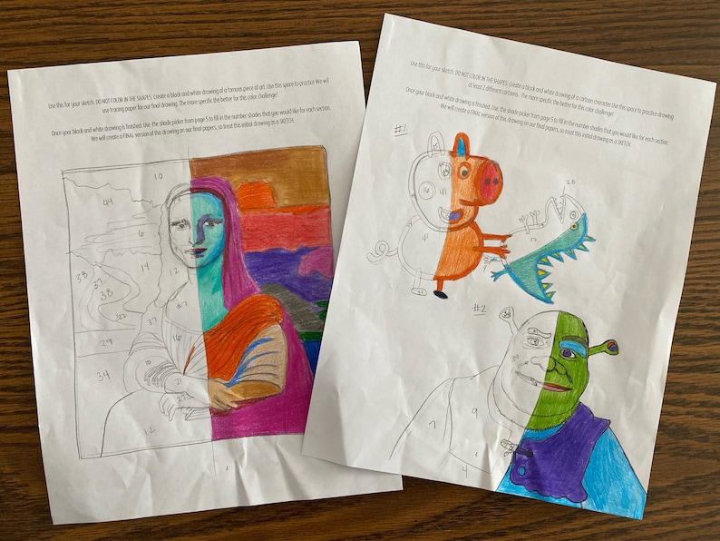 Color Theory Study : Mystery Color Worksheet / Sub Plans / Art - Etsy