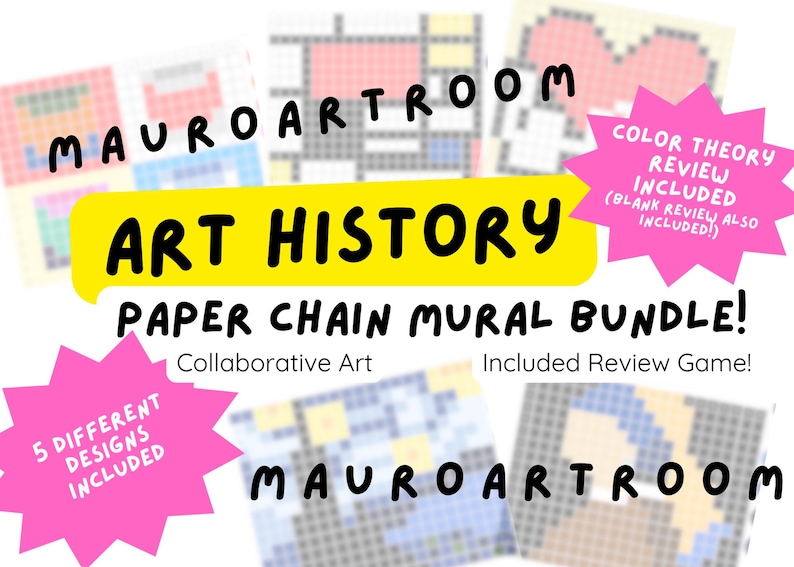 ART HISTORY Paper Chain Bulletin Board/collaborative Mural | Back to ...