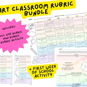 Art Classroom Rubric Bundle (rubric, Mini Rubric, & Rubric Breakdown ...