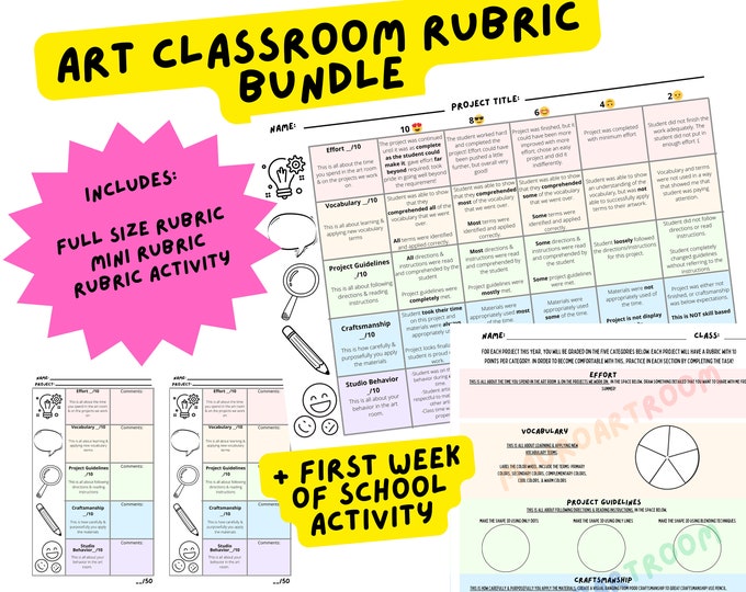 Writing Rubric for Grades 6+: Teacher & Student Assessment (PDF) - Etsy