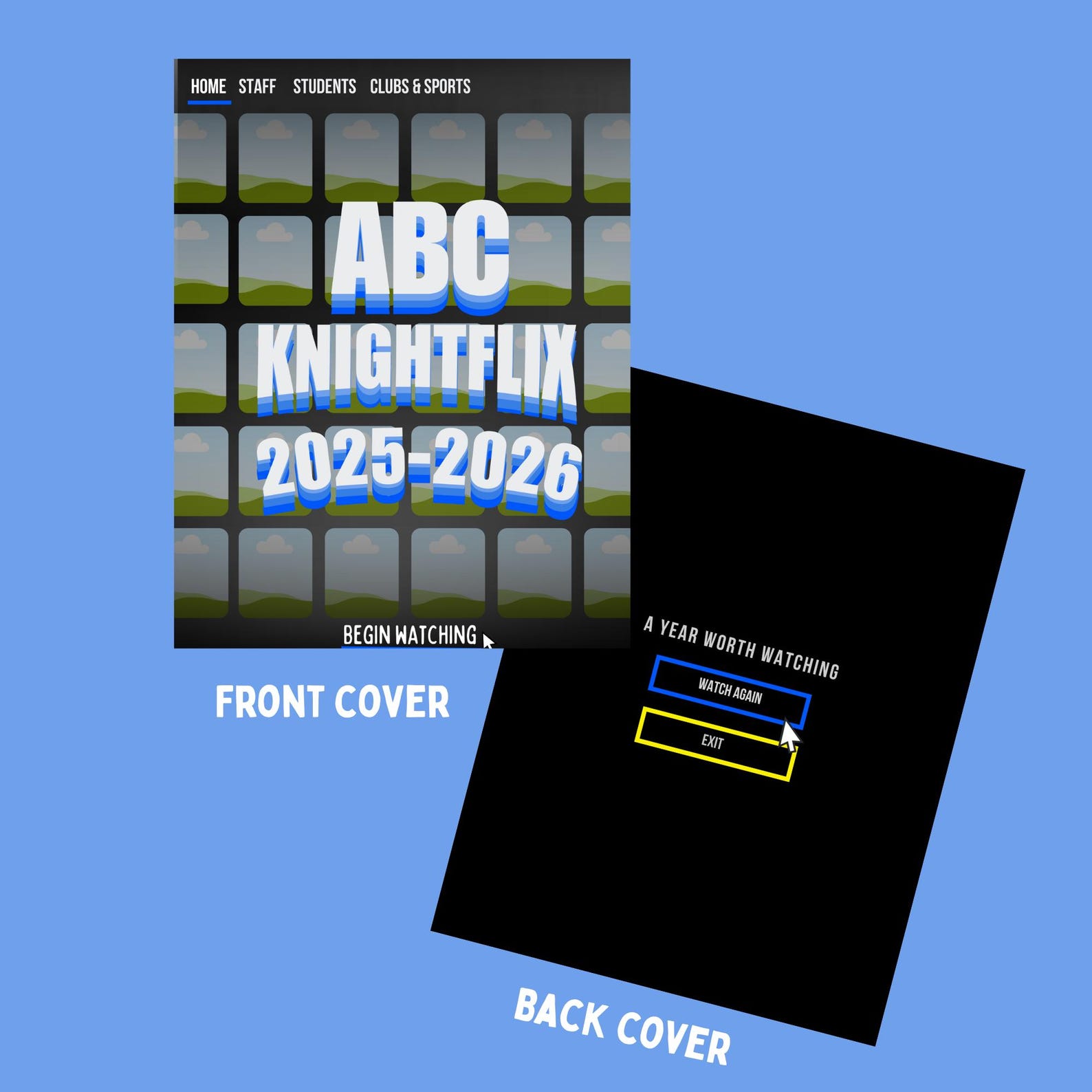 Yearbook Template - Netflix Theme - Easy Edit - Mauroartroom - Etsy