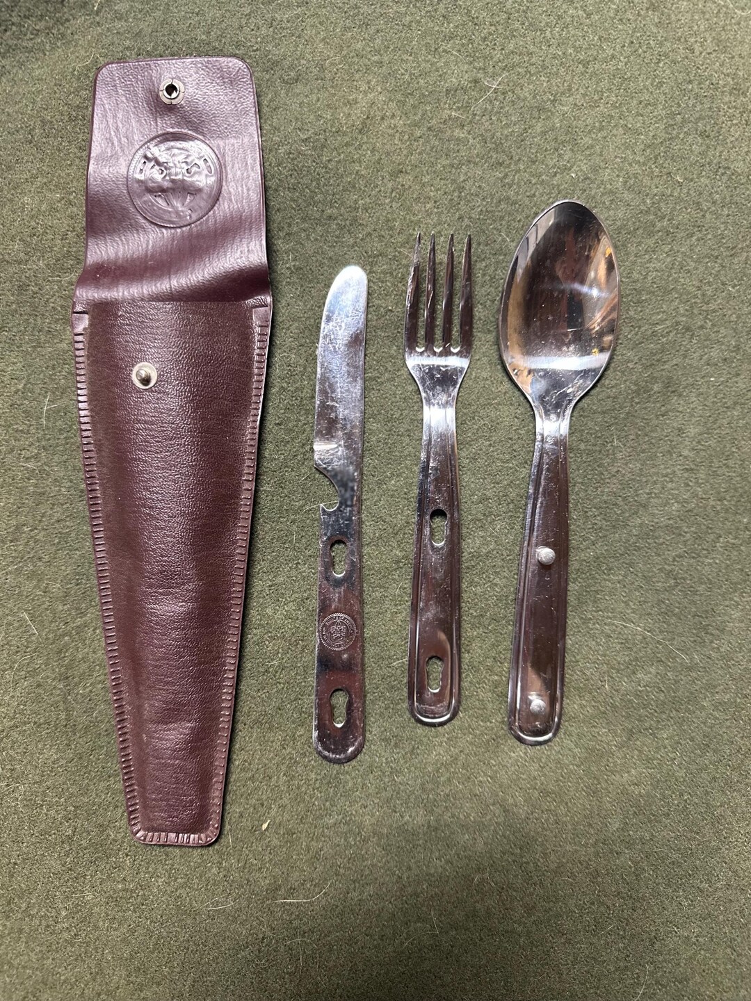 Boy Scouts Set of Cutlery in Case (0301) - Etsy