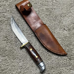 Western USA Knife With Sheath (0275) - Etsy