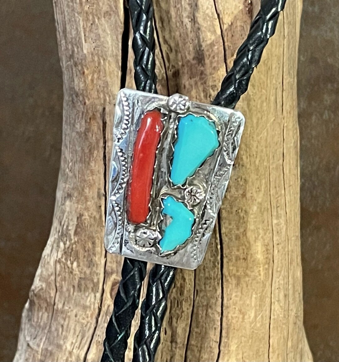 Vintage Billy & Nettie Nastacio Signed Sterling Silver Turquoise Coral ...