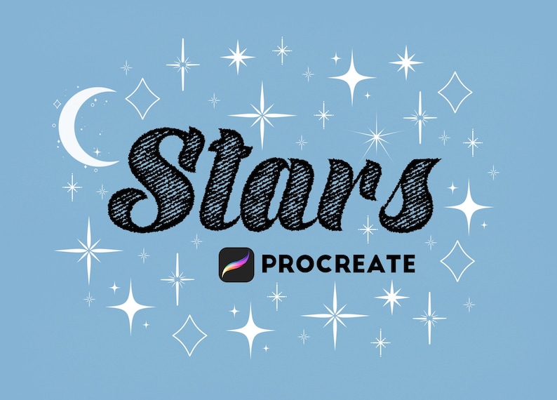 Procreate Brushes | Star Doodle Brushset | Star Procreate Stamps ...