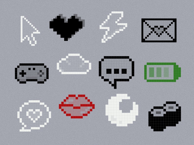 Pixel Stamps for Procreate. Procreate Pixel Art. Procreate Game ...