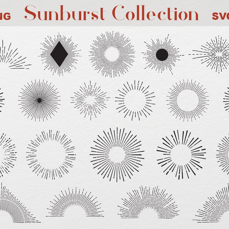 Sunburst Svg - Etsy