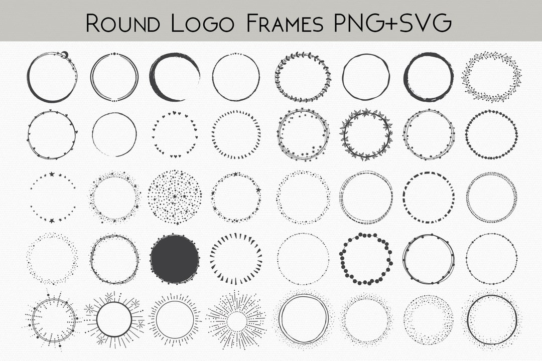Circle Frame Bundle Svg | Frame Bundle Svg | Round Frames Svg | Vector ...
