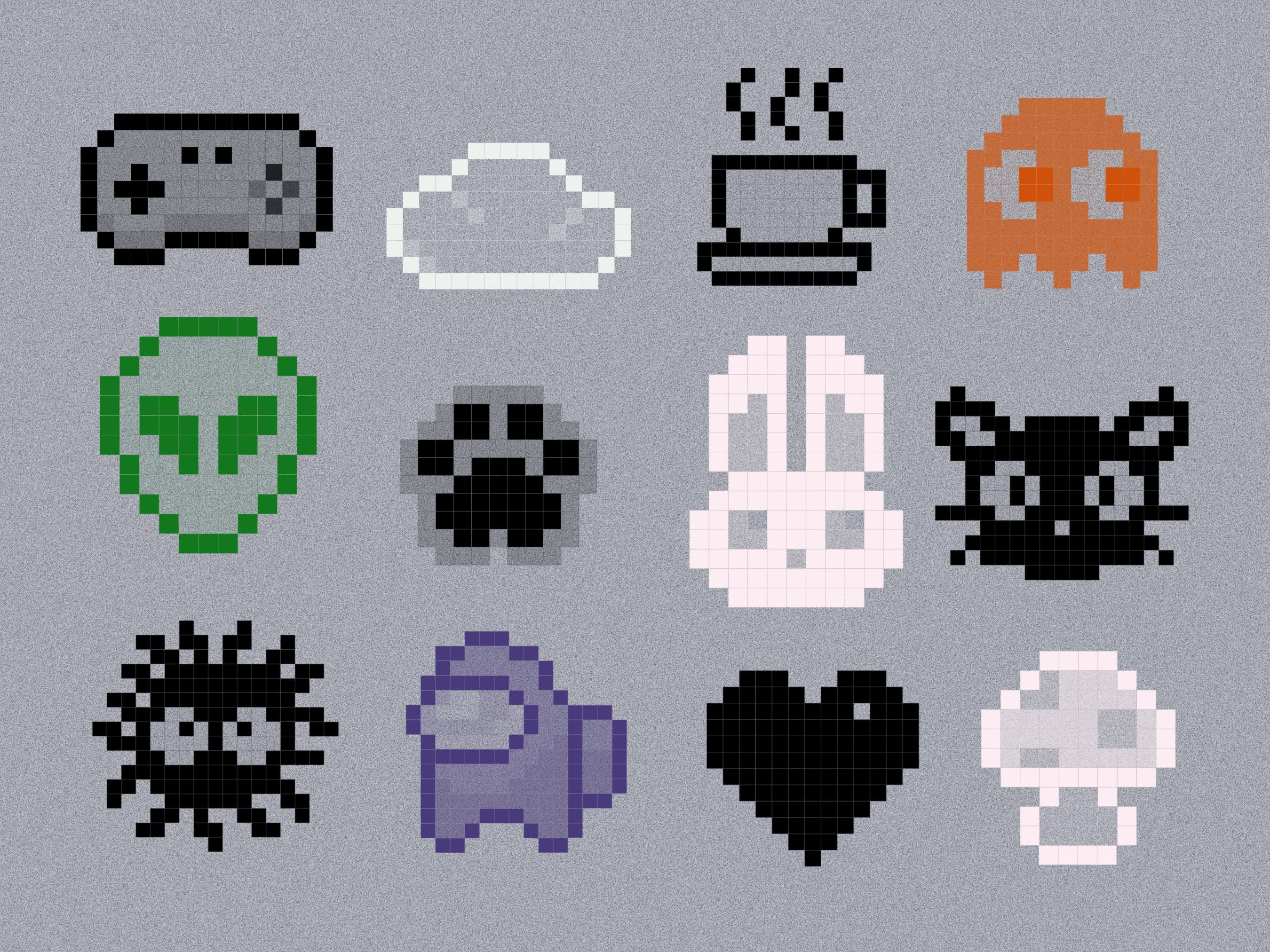 Pixel Stamps for Procreate. Procreate Pixel Art. Procreate Game ...