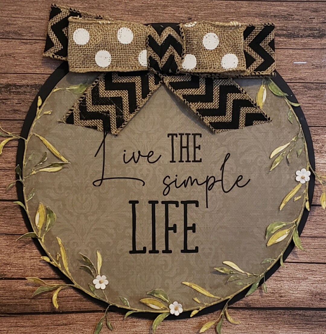 Live the Simple Life Wall Sign - Etsy
