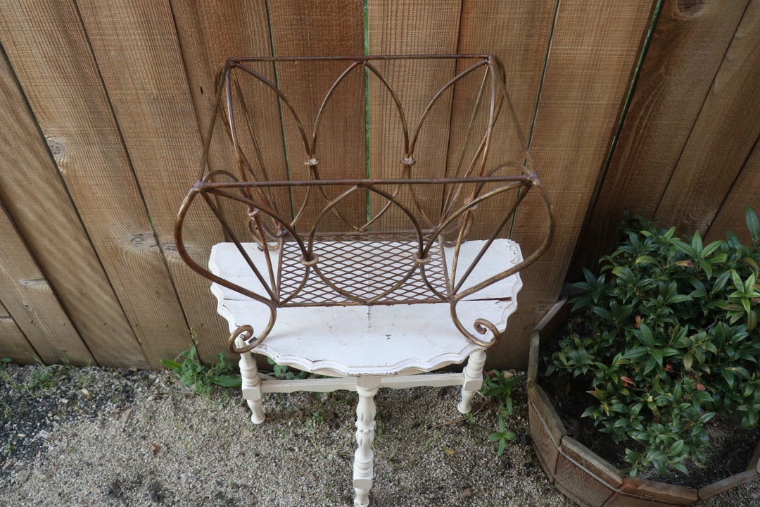 SALE Hollywood Regency Magazine Holder - Etsy
