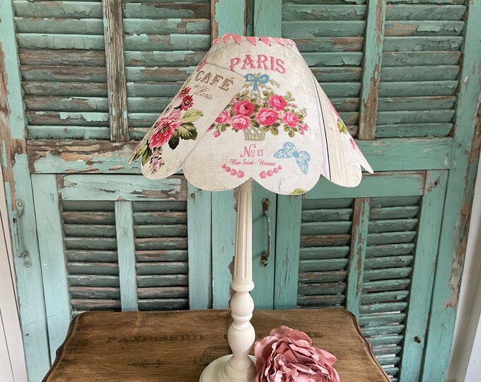 PARIS FRENCH LAMPSHADE Scalloped Edge - Etsy UK