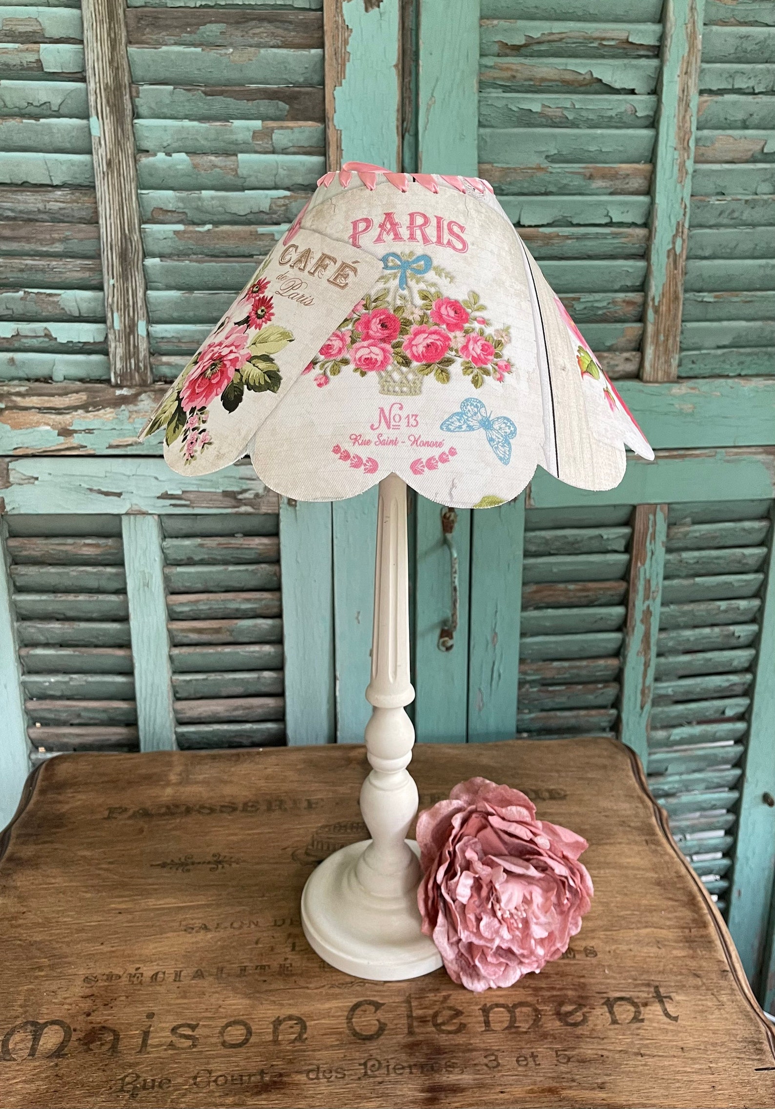 PARIS FRENCH LAMPSHADE Scalloped Edge - Etsy UK