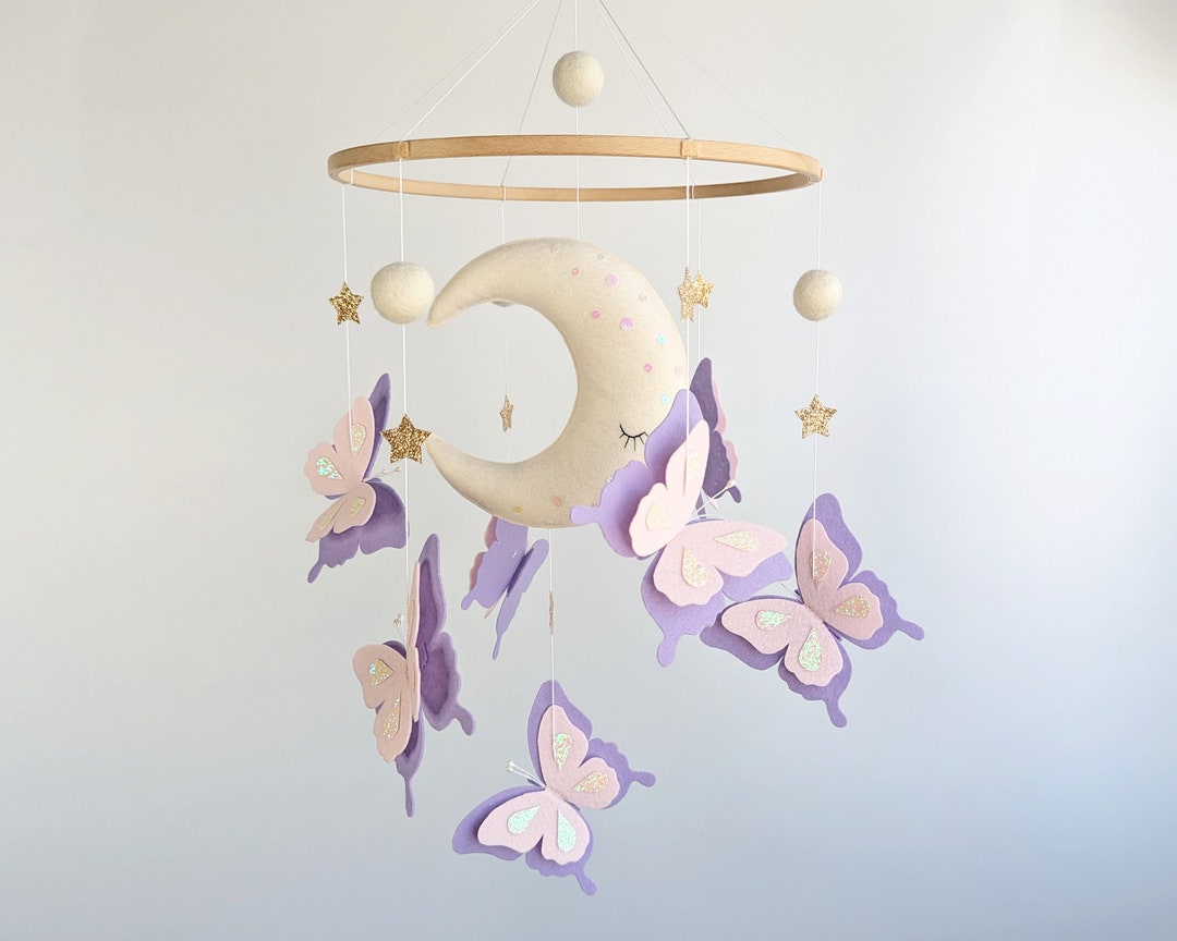 Baby Mobile Butterflies Mobile for Girl Mobile Butterflies Nursery ...