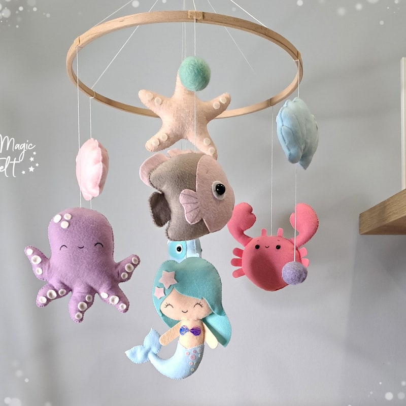 Mermaid Baby Mobile - Etsy