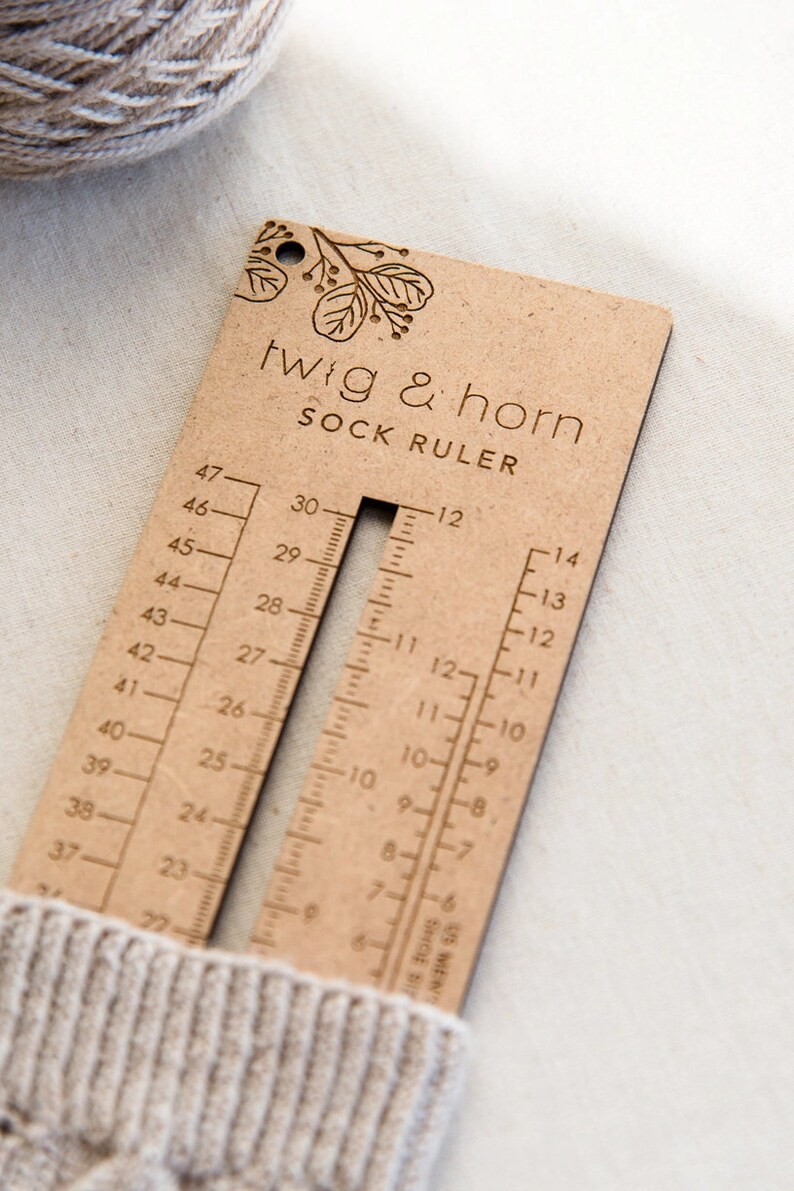 Sock Sizing Ruler Sock Measurer Knitting Gift Notion - Etsy