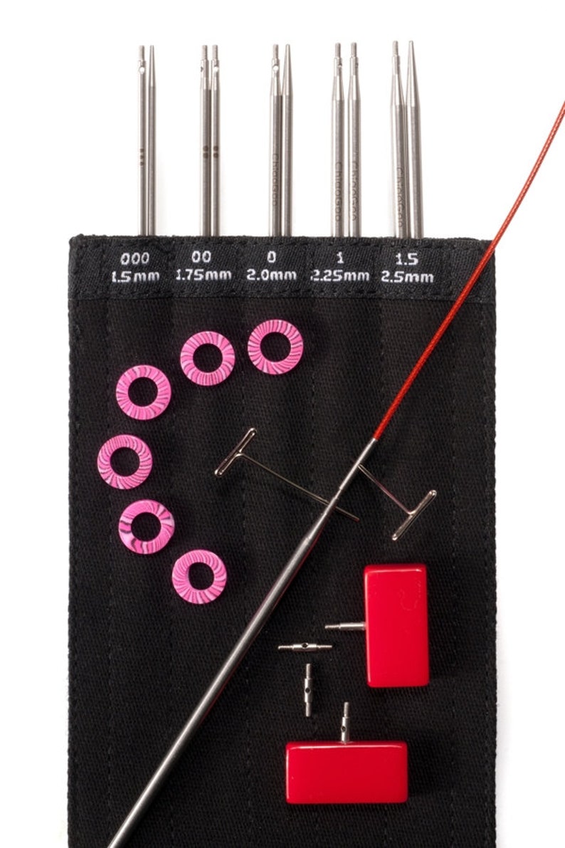 Chiaogoo Twist Mini Interchangeable Knitting Needles Set (1.5mm, 1.75mm ...