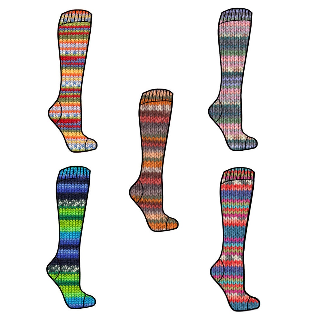 Calzasocks Jacquard Self Patterning Sock Yarn | 100g | 420m | Superwash ...