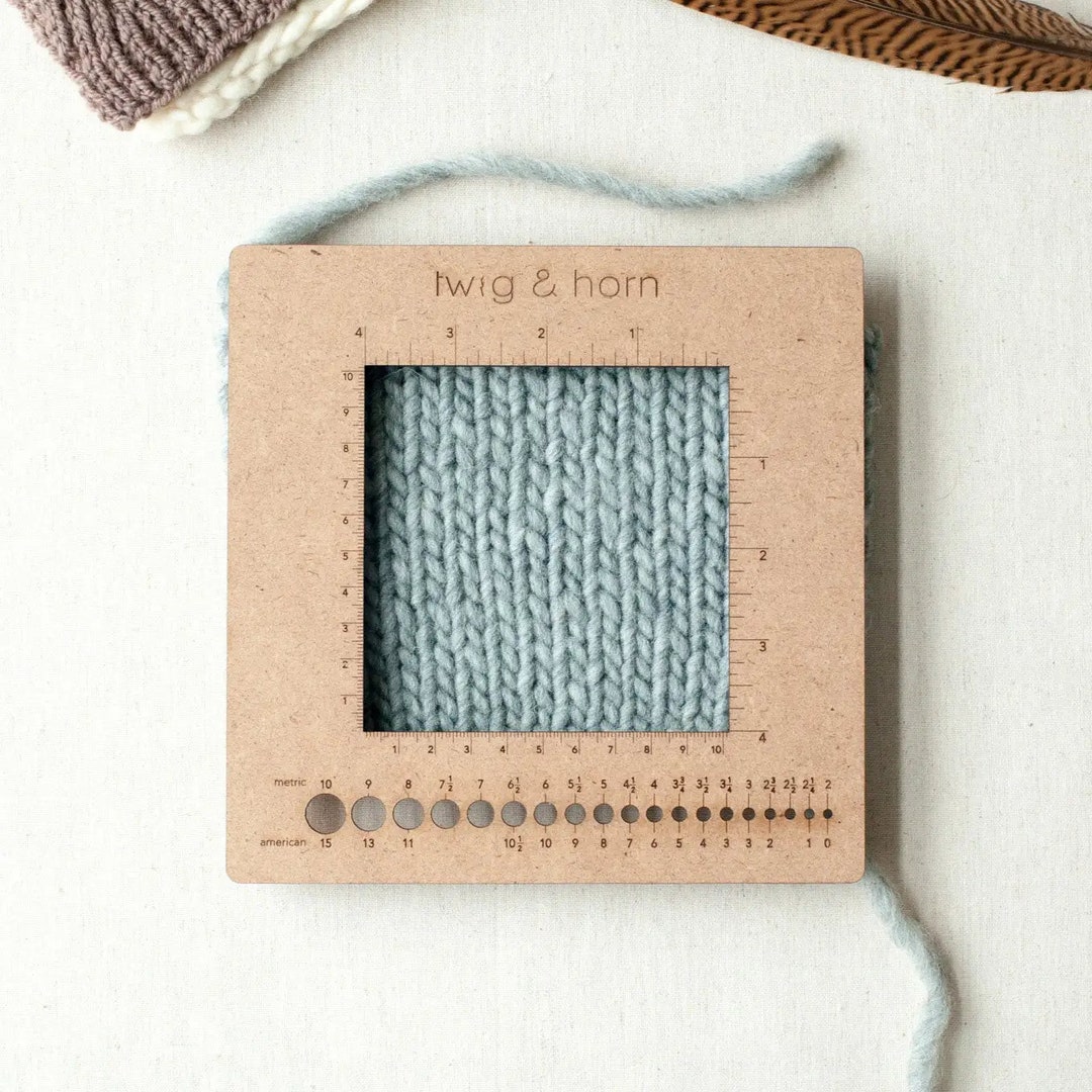 Square Gauge Ruler | Knitting Tension | Needle Sizer | Notion - Etsy