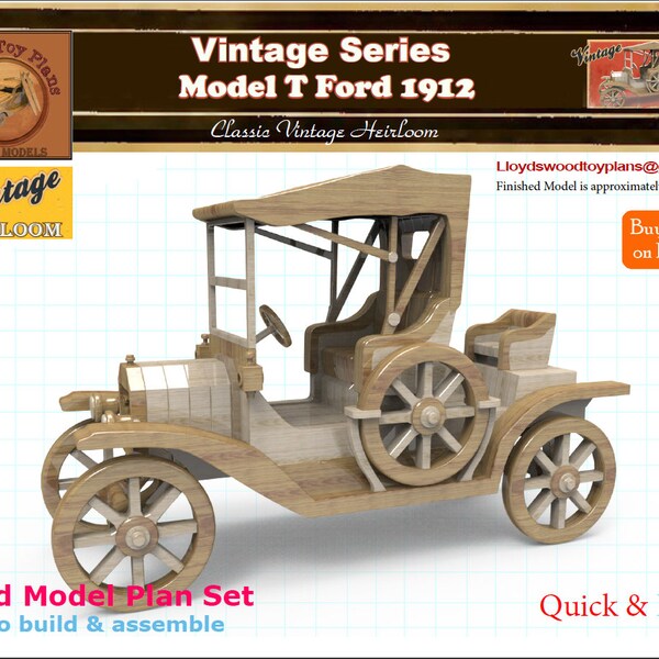 Wood Model T Car - Etsy