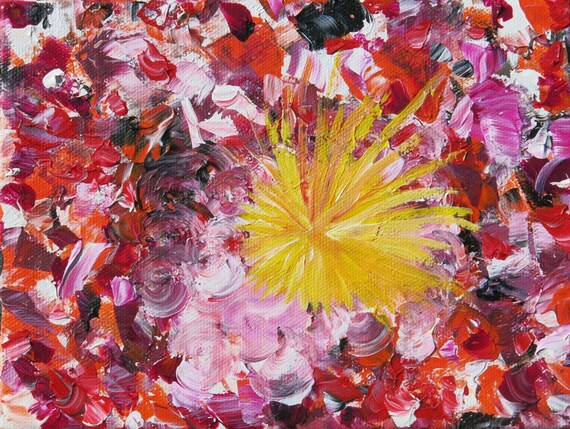 Acrylic Painting Sunburst | Etsy