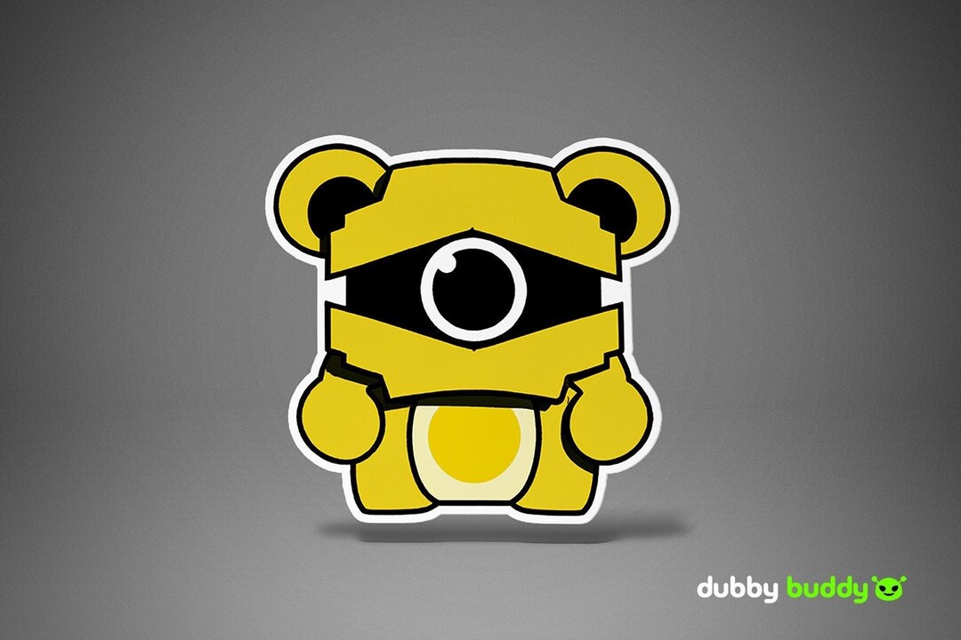 Griztronics Teddy Bear Sticker - Etsy