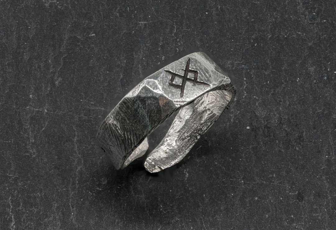 Eternal Love Rune Viking Adjustable Ring - Etsy