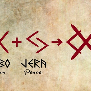 Eternal Love Rune Viking Small Pendant - Etsy