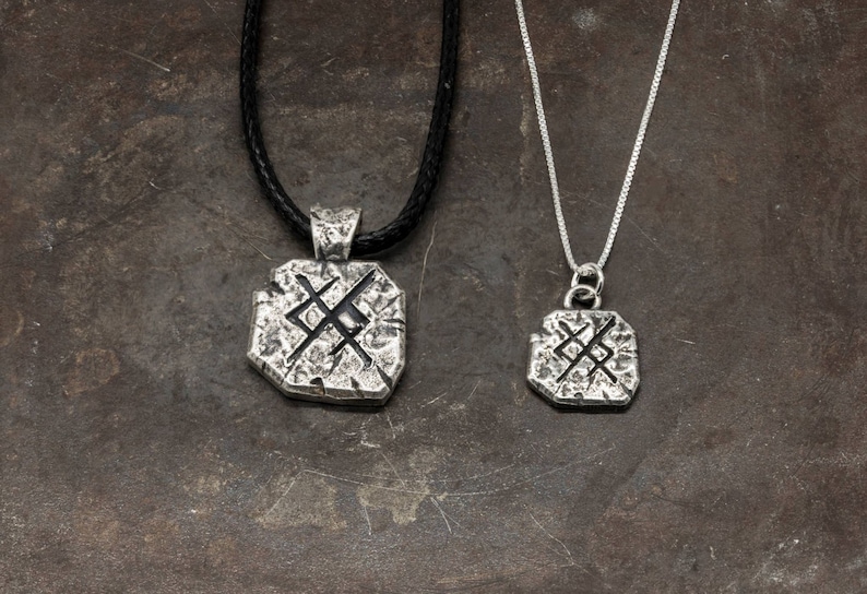 Eternal Love Rune Viking Small Pendant - Etsy