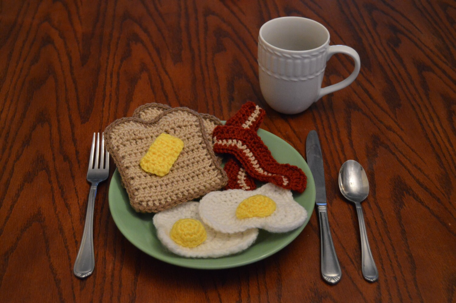 PATTERN Crochet Breakfast Set: Egg With Shell Bacon Toast - Etsy