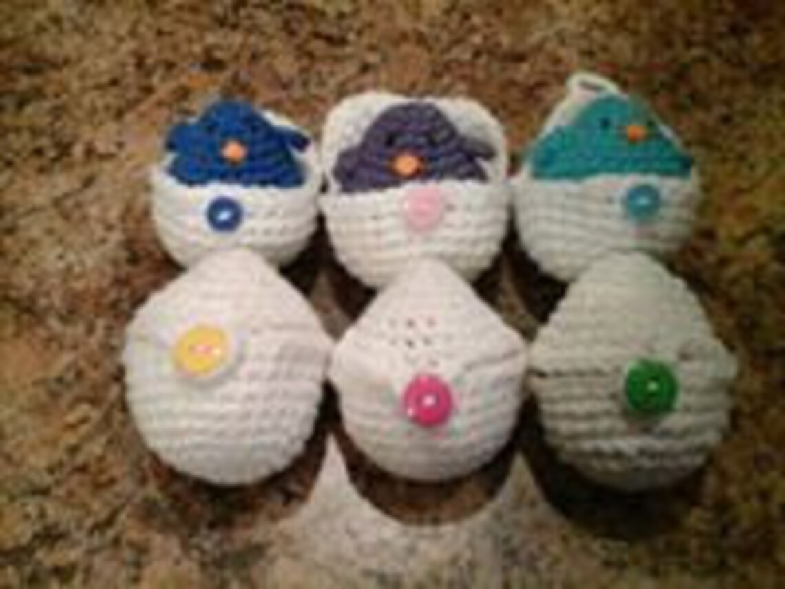 PATTERN Crochet Chick With Egg Case PDF Download - Etsy