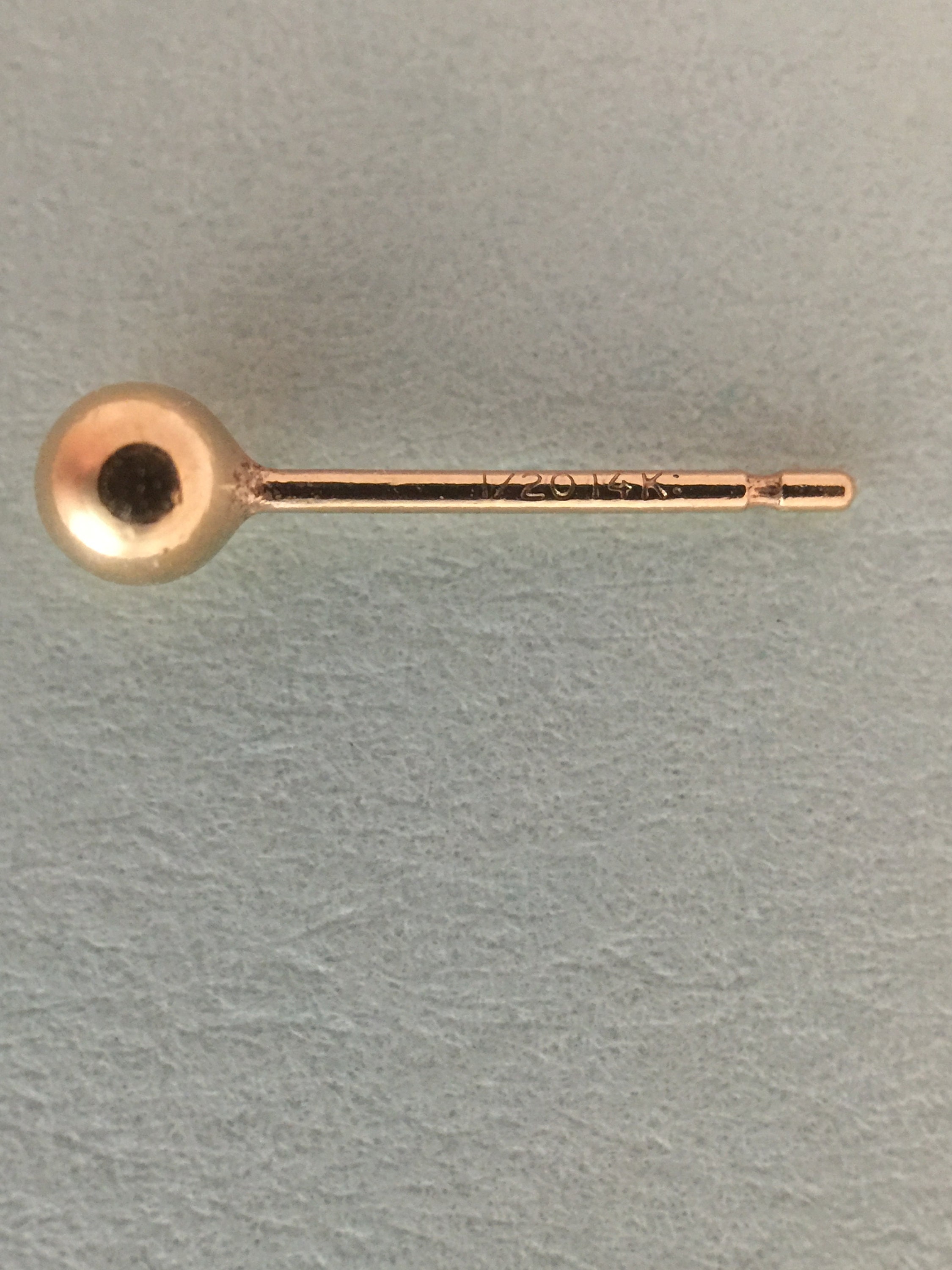 14k GF 3mm Ball Stud Earrings | Etsy