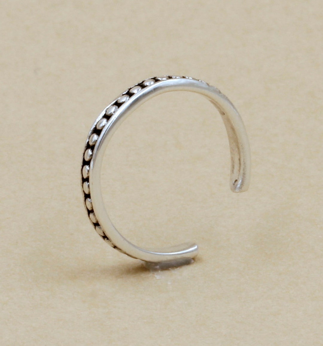 Oxidized Dot Toe Ring 925 Sterling Silver - Etsy