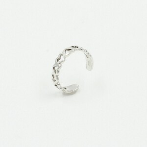 Silver Hearts Toe Ring 925 Sterling Silver - Etsy