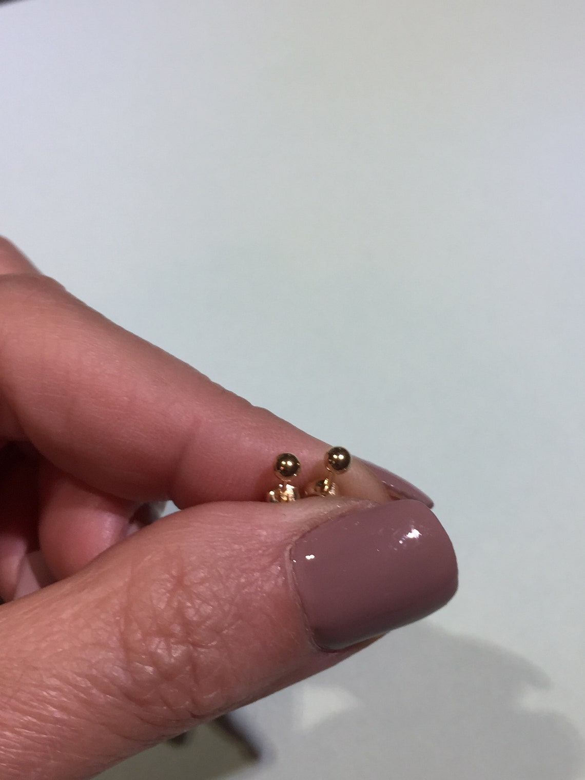 14k GF 3mm Ball Stud Earrings | Etsy