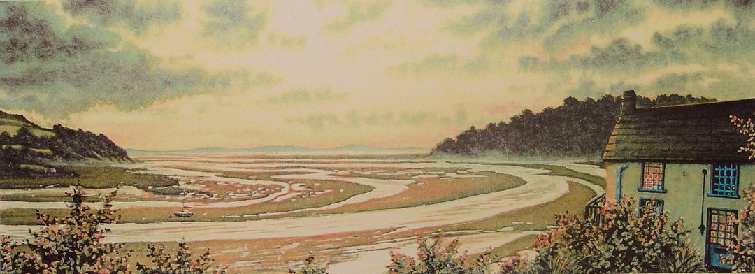 The Boathouse, Laugharne. Dylan Thomas. Signed Limited Edition Print by ...