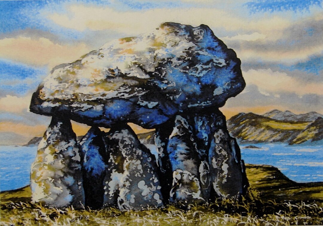 The Samson Stone, Abercastle. A Signed and Numbered Print. Burial ...