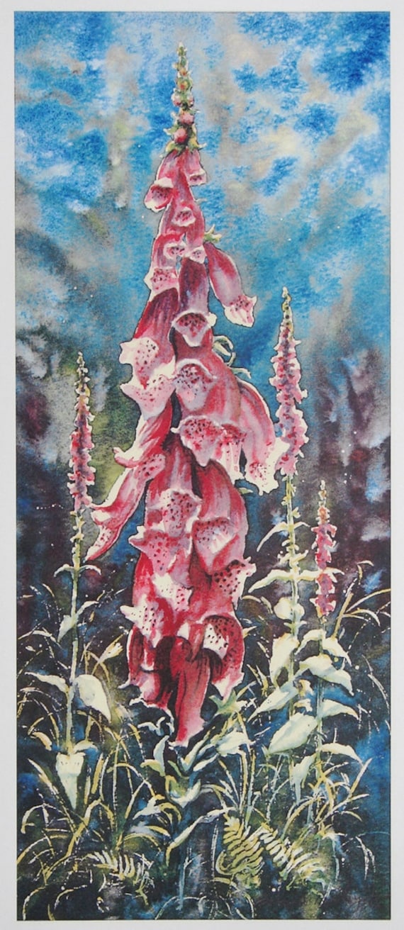 Foxglove Flower Painting