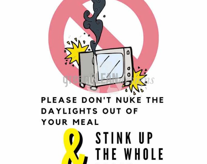 Microwave Etiquette Lunchroom Guidelines, Edit in Canva, Office ...